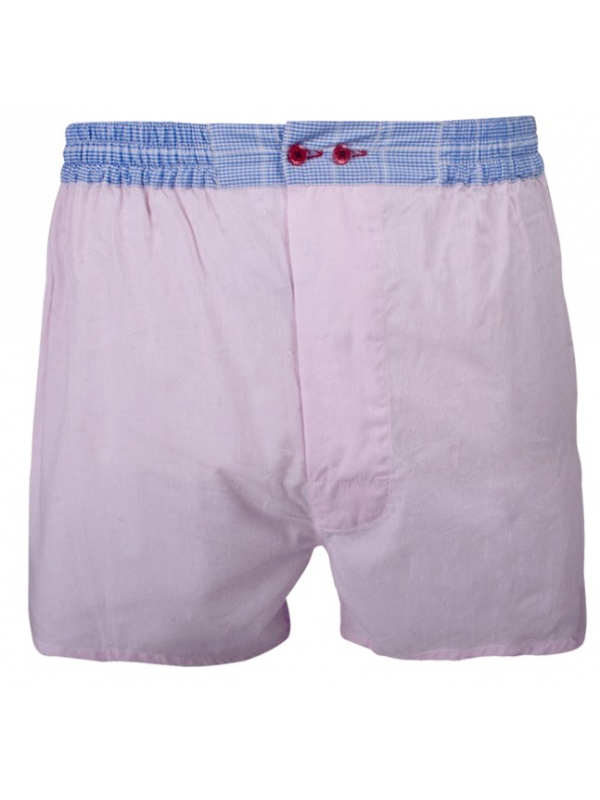 Caleçon homme rayures rose