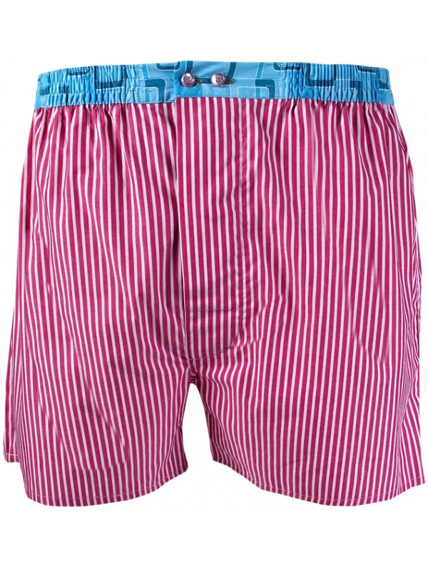 Caleçon homme rayures rose