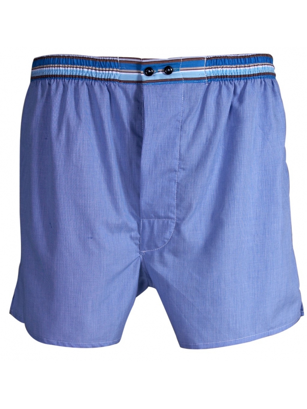 Caleçon homme uni bleu
