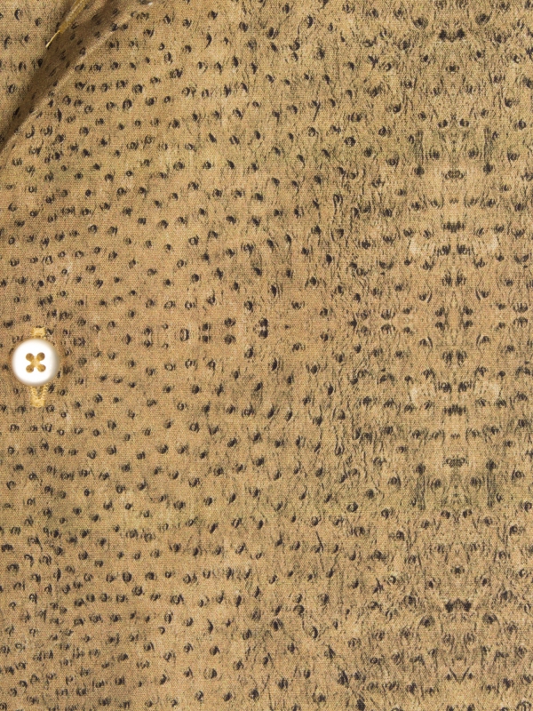 Men's fitted shirt with ostrich skin print